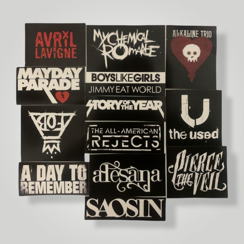 Sticker Pack Band Emo / Screamo (MCR, The Used, Mayday Parade, Fall Out ...