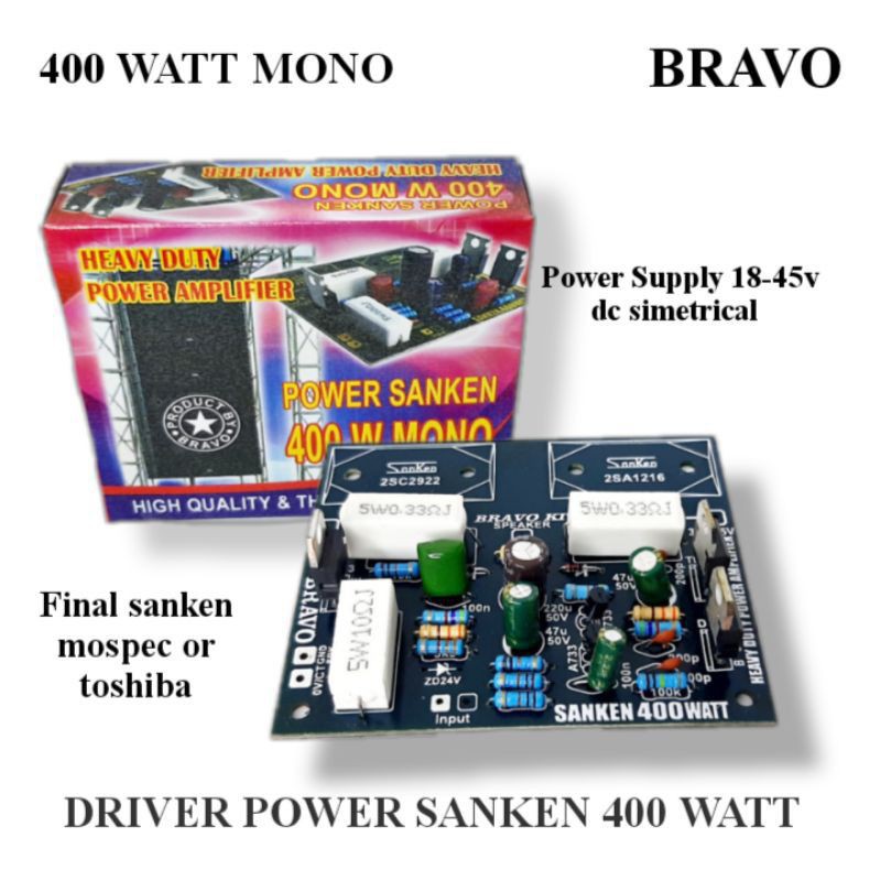 Quality 400W 400W Mono Power Amplifier Driver Kit | Shopee Philippines