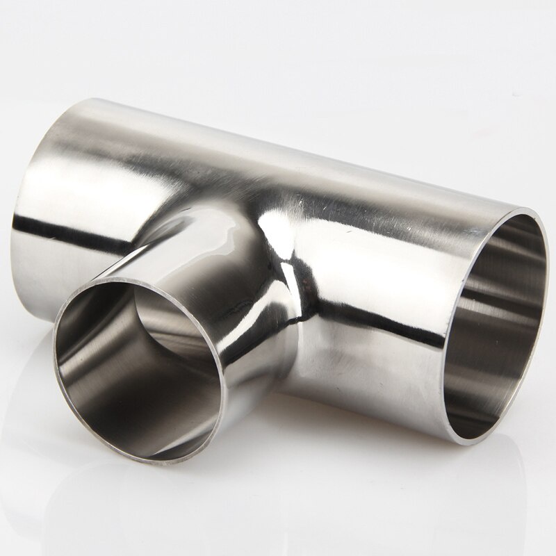 19/22/25/28/32/38/45/51mm-108mm Pipe OD Butt Weld Tee 3 Way Connector Sanitary Pipe Fitting ...