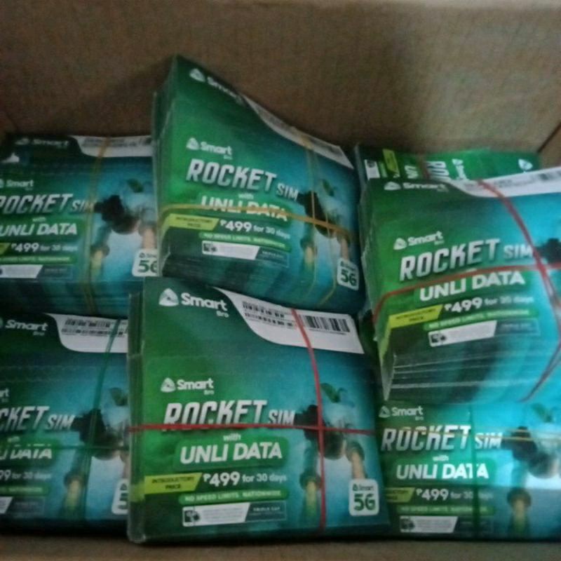 Smart Bro ROCKET SIM UNLI DATA for 30 days | Shopee Philippines