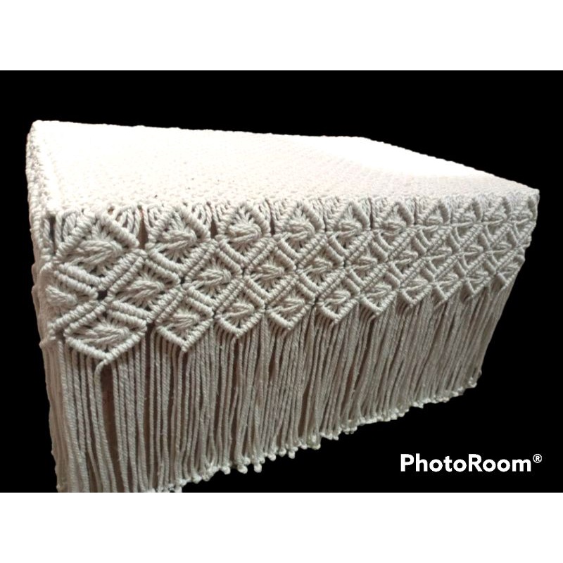 Macrame stool Cover 60x41x33 cm | Shopee Philippines