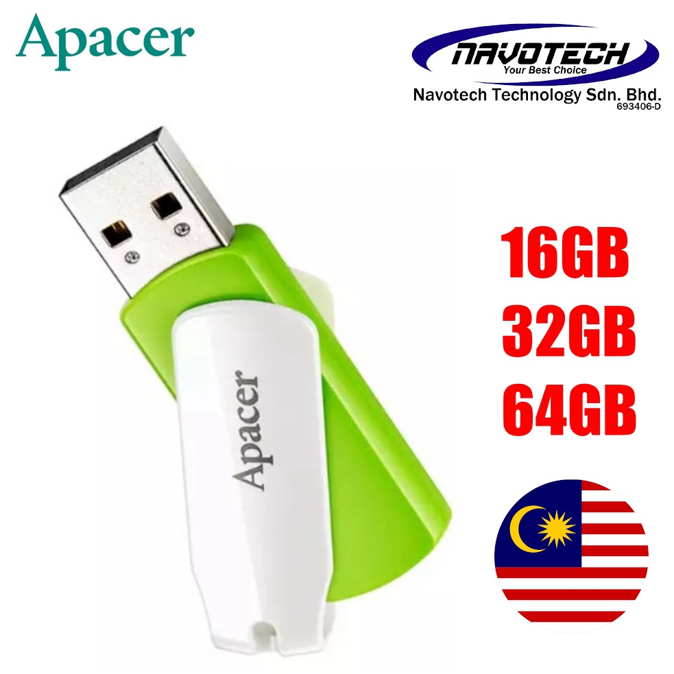 Apacer AH335 AH334 USB 2.0 USB Drive Flash Drive (16GB/32GB/64GB ...