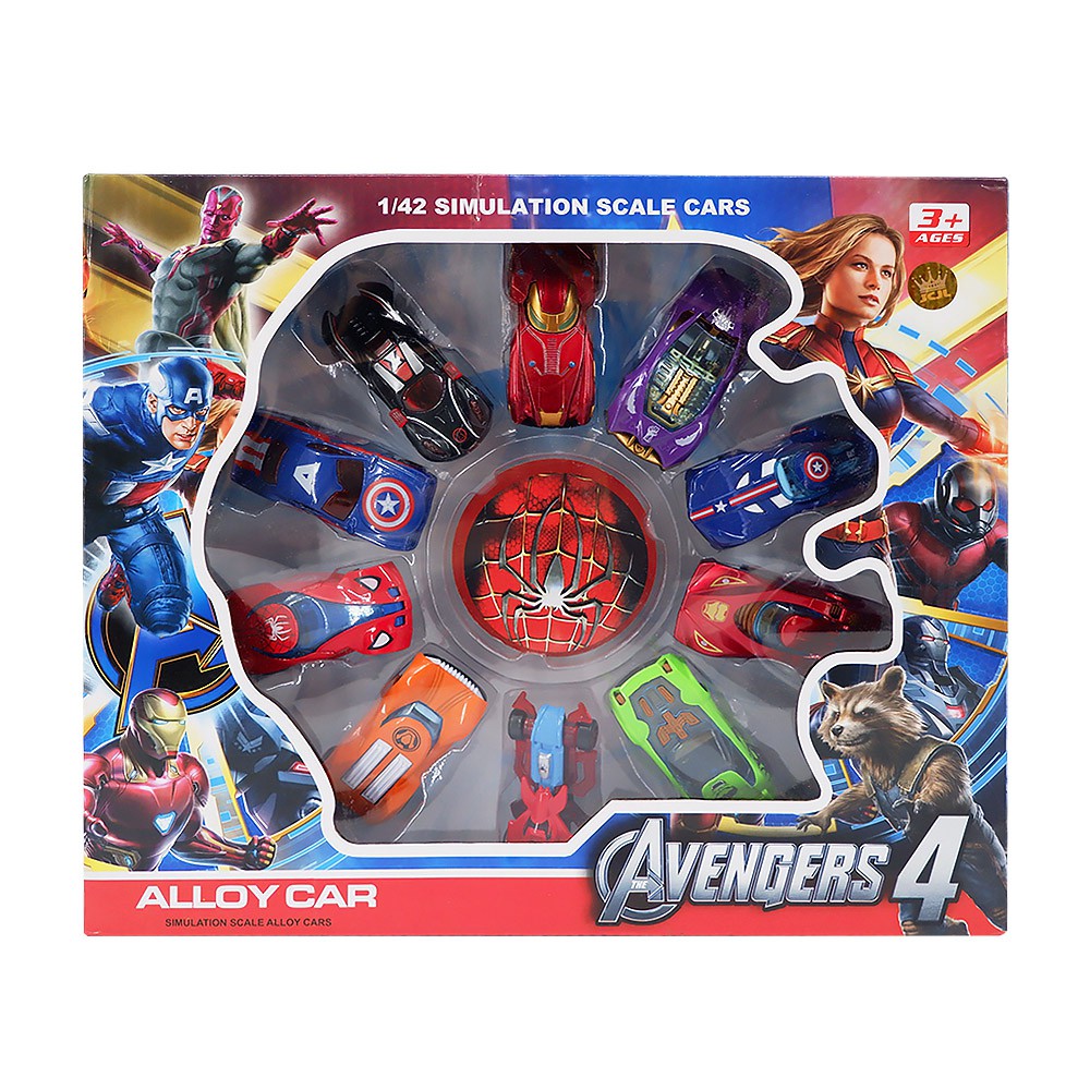 Marvel Avengers Alloy Cars Die-Cast Superhero Collectible Vehicle Mini ...