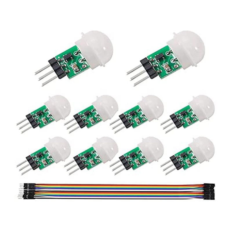 HFES 10Pcs AM312 Mini Human Sensor Module HC-SR312 IR Pyroelectric ...