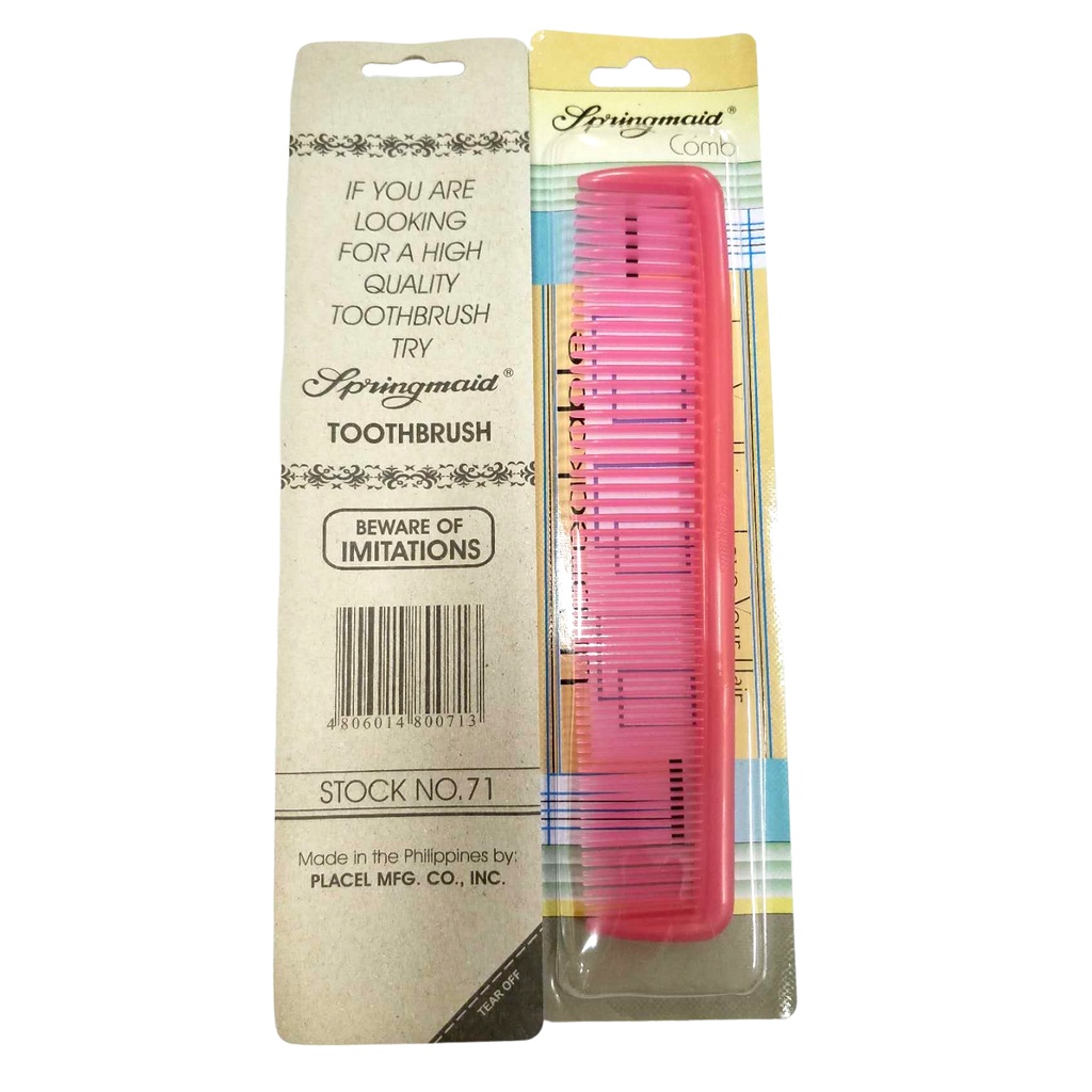 Original Springmaid Comb Suklay Unbreakable High Quality Random Color ...
