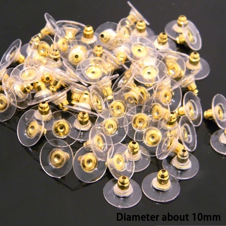50Pcs Earring Backs Stoppers Findings Ear Post Nuts Jewelry Findings ...