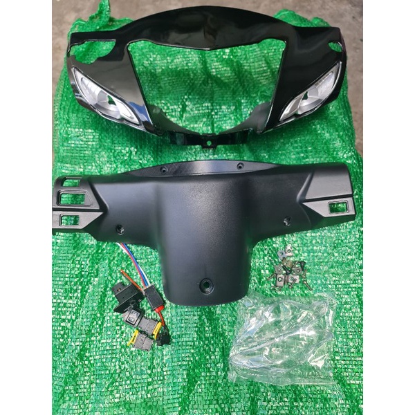 WAVE 100 DISC TYPE COWLING FRONT&BACK WITH LENS SWICTH CLIP | Shopee ...