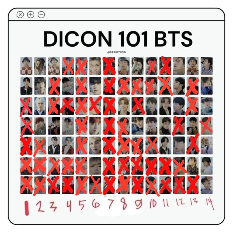 Pc BTS OFFICIAL DICON BTS 101 PHOTOCARD | Shopee Philippines