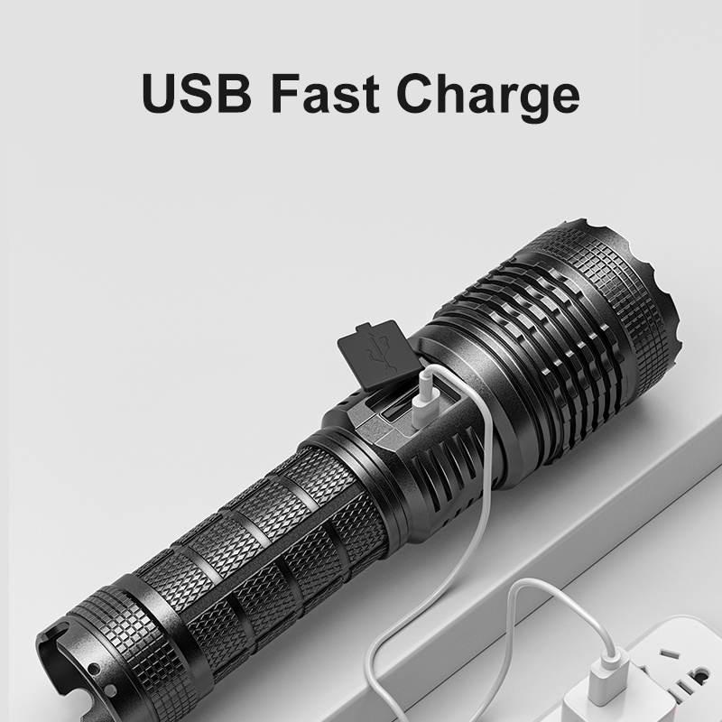 Smiling Shark SD-0128 LED Flashlight Super Bright 8000 Lumens Tactical ...