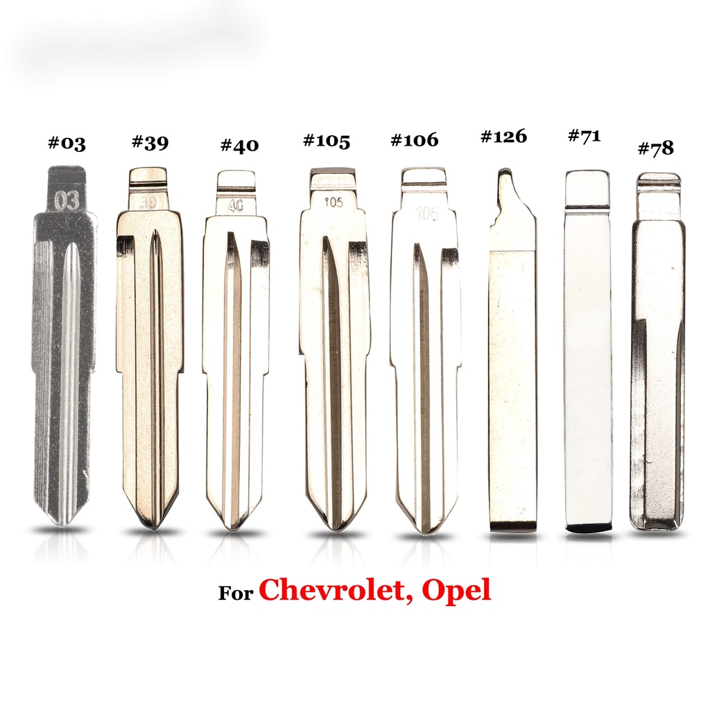 Flip Car key Blade No.03 #39 40 105 106 71# HU100 for Chevrolet Cruze ...