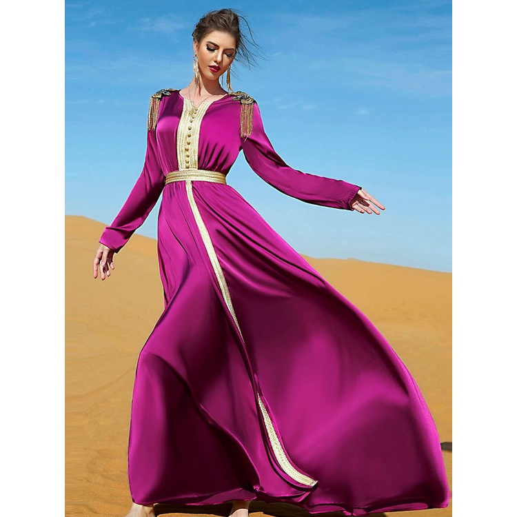 2022 New Ramadan Eid Abaya Dubai Turkey Islamic Muslim Long Dress