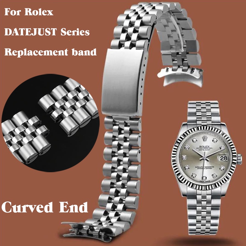 Stainless Steel Strap for Rolex DATEJUST Luxury Jubilee Watch Band ...