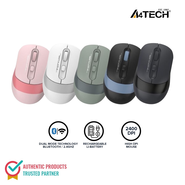 A4tech FSTYLER FB10C Dual Mode Rechargeable Mouse | Shopee Philippines