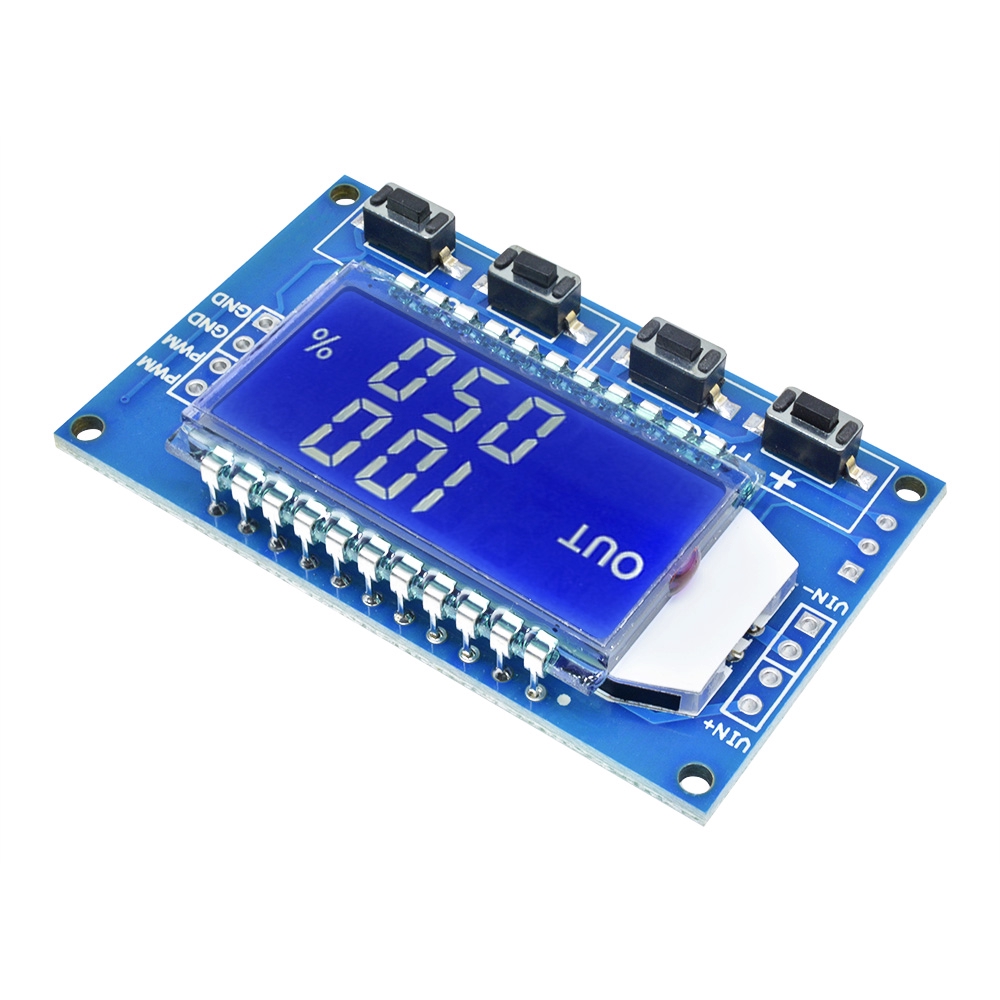 Pcbfun 1/2/3 PCS PWM Signal Generator LCD Display Pulse Frequency Duty Cycle Adjustable Module ...