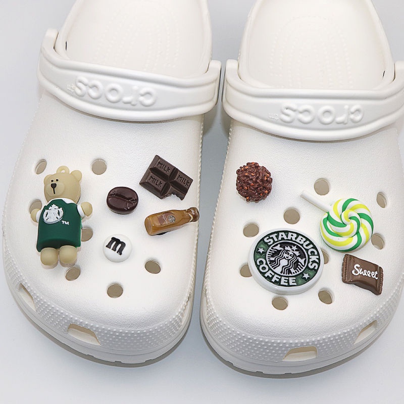 9pcs Starbucks Button Shoes Charm -croc /jibz /Button croc /Charm/DIY ...