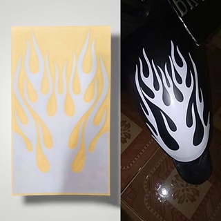 Motorcycle Front Fender Stickers, Fire cutting Stickers, Front Fender ...