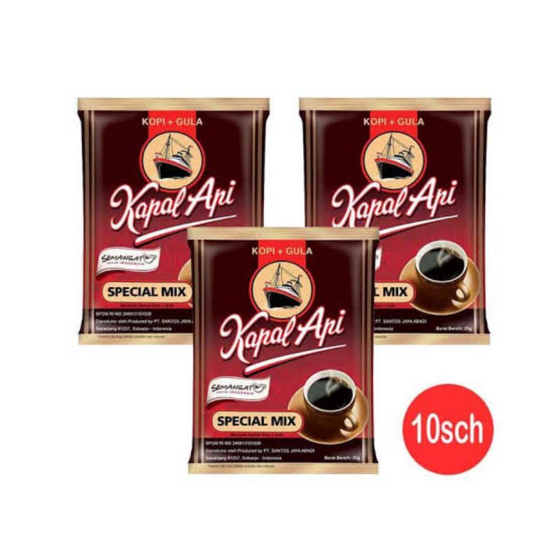 Kapal Api Special Mix Coffee sachet 25 gr (1 Plan/10 sachets) | Shopee Philippines