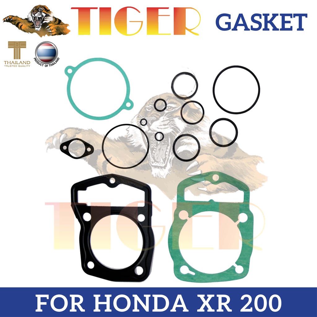 XR200 TIGER Top Gasket Set [Cylinder Head & Block Set] (100% Made in ...