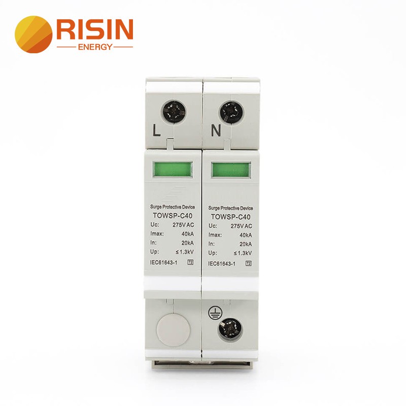 Ready Stocks AC SPD Surge Protector Device 2 Pole 20KA-40KA and 30KA ...