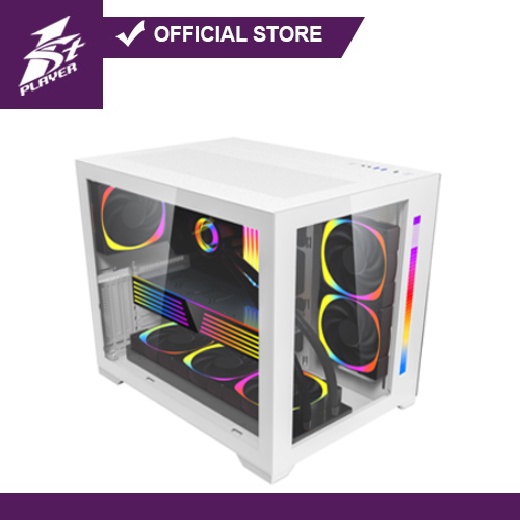 1STPLAYER STEAMPUNK SP7 MID-TOWER GAMING CASE W/ LED STRIP FRONT/TG ...