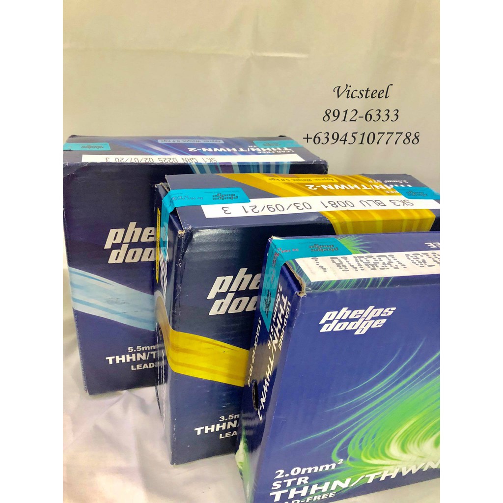 PD Phelps Dodge THHN Wire stranded 2.0 3.5 5.5 8.0 14/7 12/7 10/7 8/7 ...