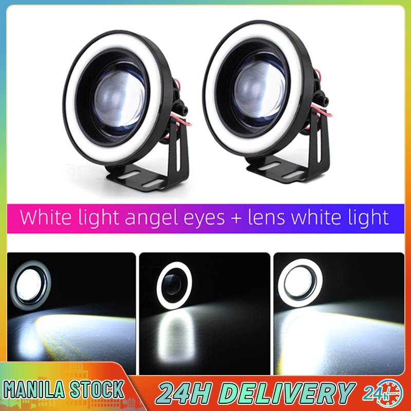 4inch LED Angel Eye Fog Light Projector Fog Light Car COB Angel Eye Light Angel Eyes Fog Lamp ...