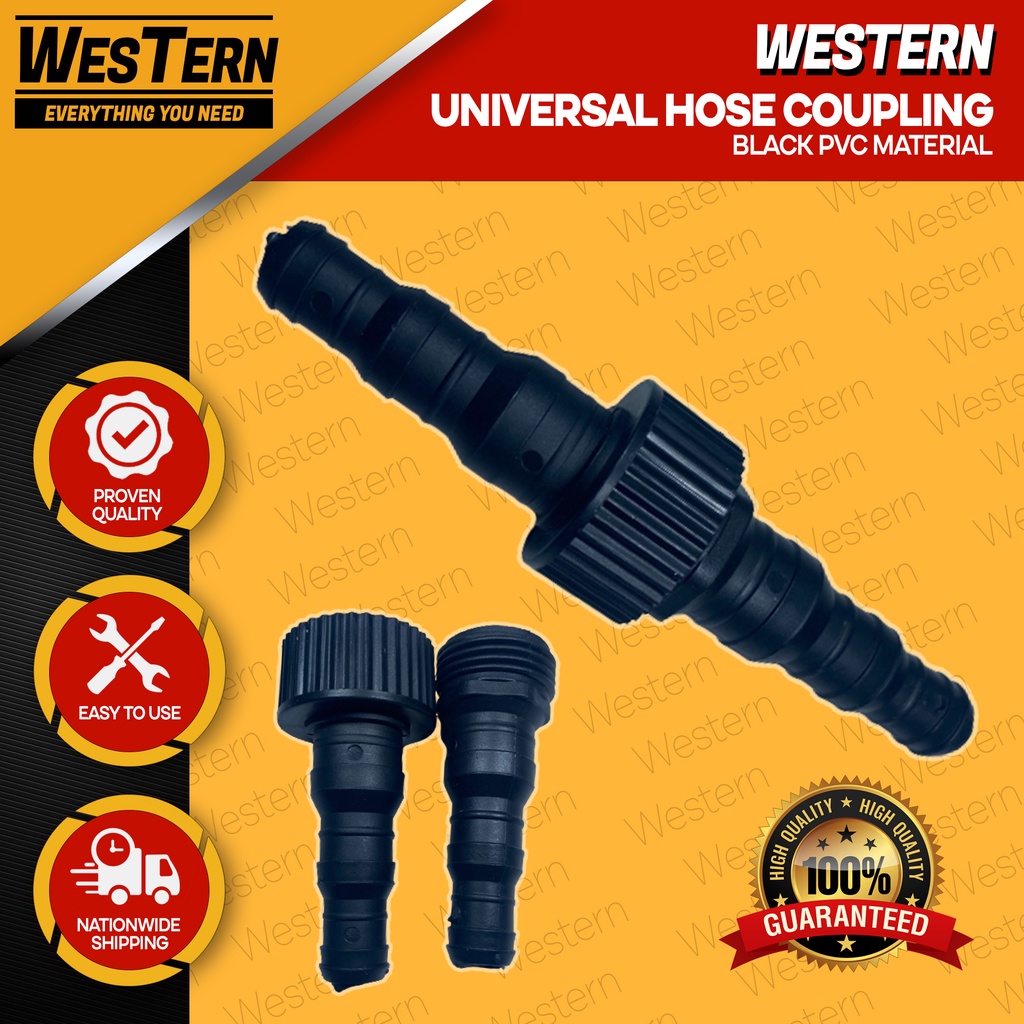 WESTERN PVC Universal Hose Coupling (per pair) | Shopee Philippines