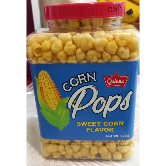 Quinns Corn Pops Sweet Corn Flavor 520g | Shopee Philippines