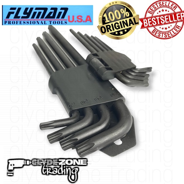 FLYMAN ORIGINAL 9 Pcs. Allen Wrench Set (FLOWER KEYS) | Shopee Philippines