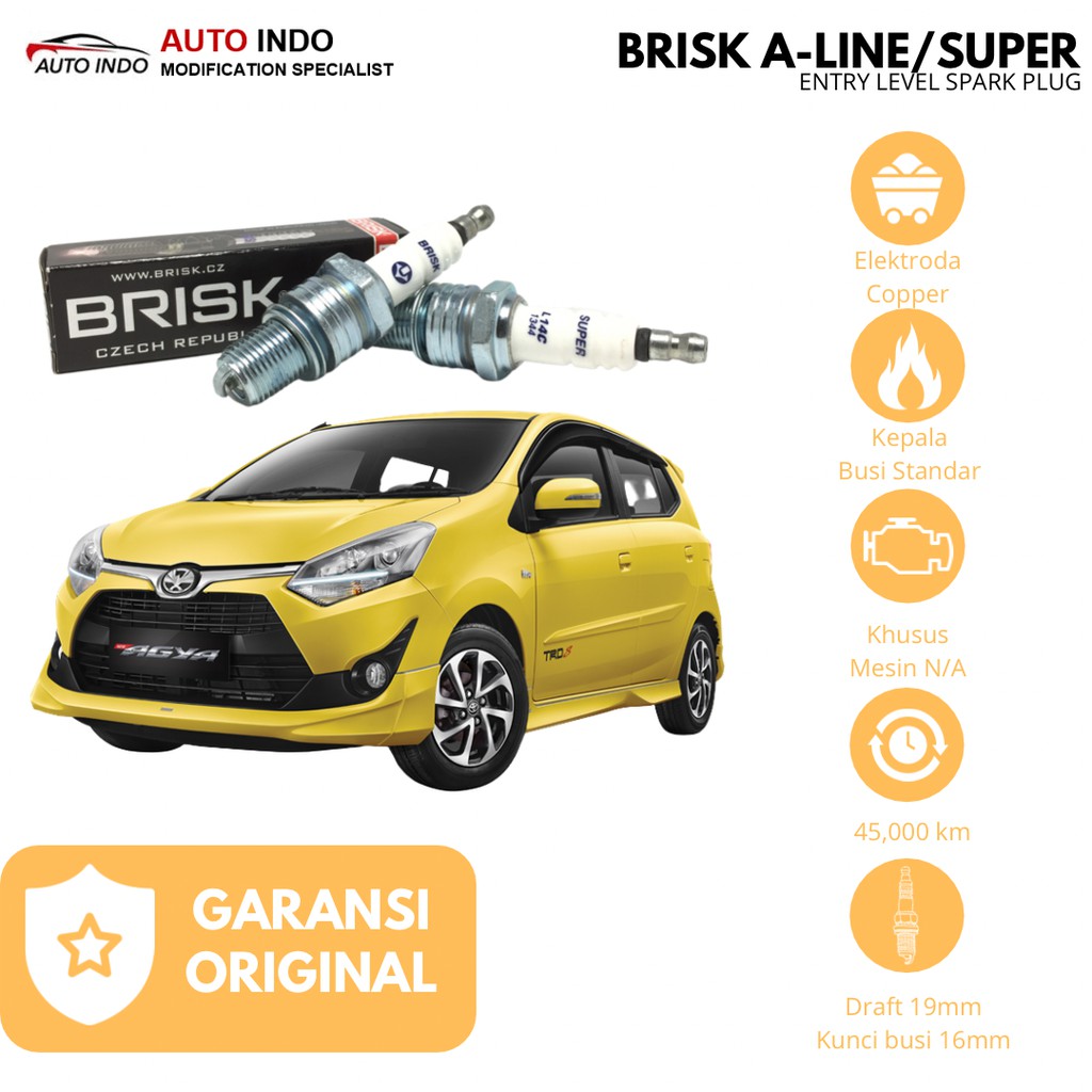 Agya Agyla Racing Car Spark Plug 1.0 Brisk Super QR15LC-1 Spark Plug 100% Ori | Shopee Philippines