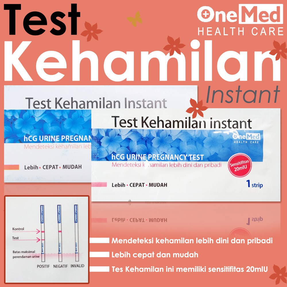 Onemed TEST Pack INSTANT pregnancy - Testpack tespek one med HCG urine ...