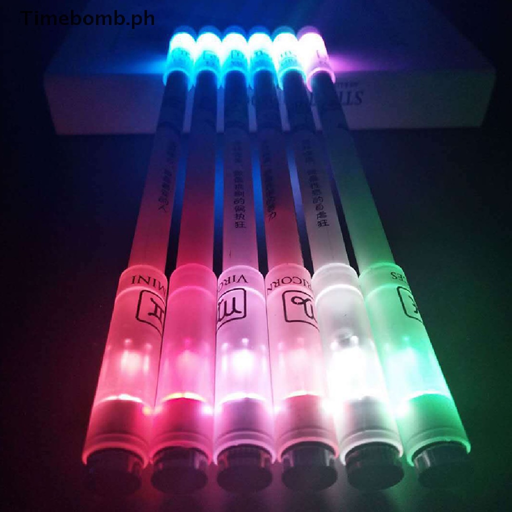 " Timebomb.ph " Cool Rotating LED Flash Gel Pen with Light Students ...
