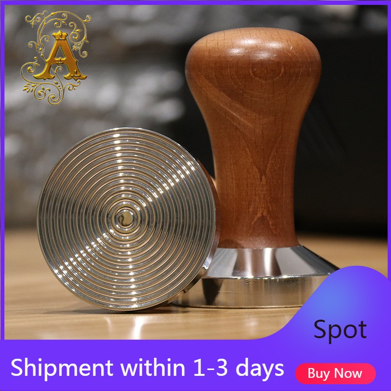 Spot Coffee hammer 51mm plated coffee press Beechwood original curry ...
