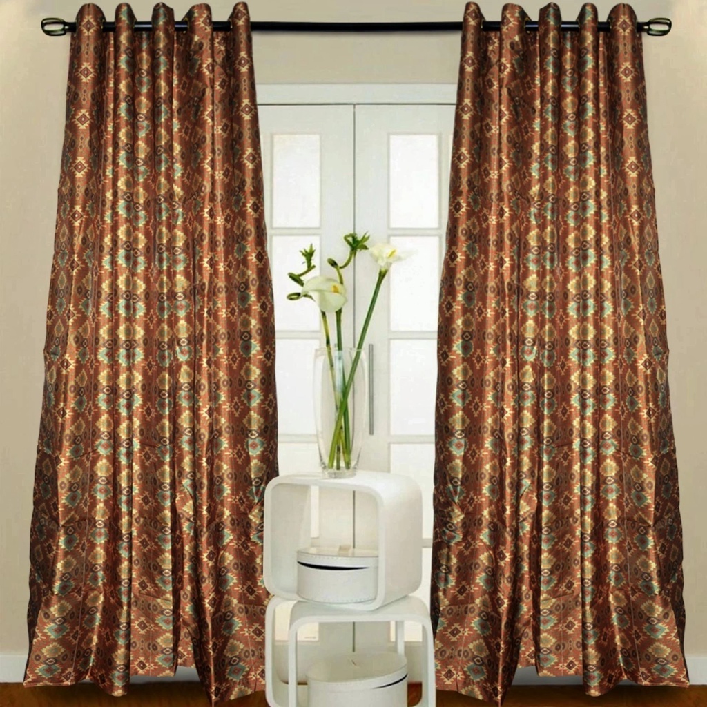 Winners Home Grommet Block Out Single Panel Curtain Polyester Batik ...