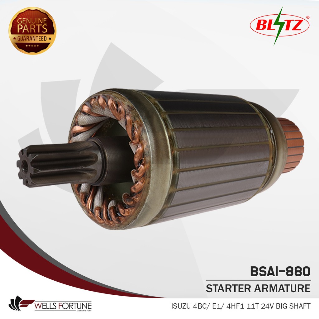 ISUZU 4BC1 / 4BE1 / 4HF1 BLITZ STARTER ARMATURE (1PC) | Shopee Philippines