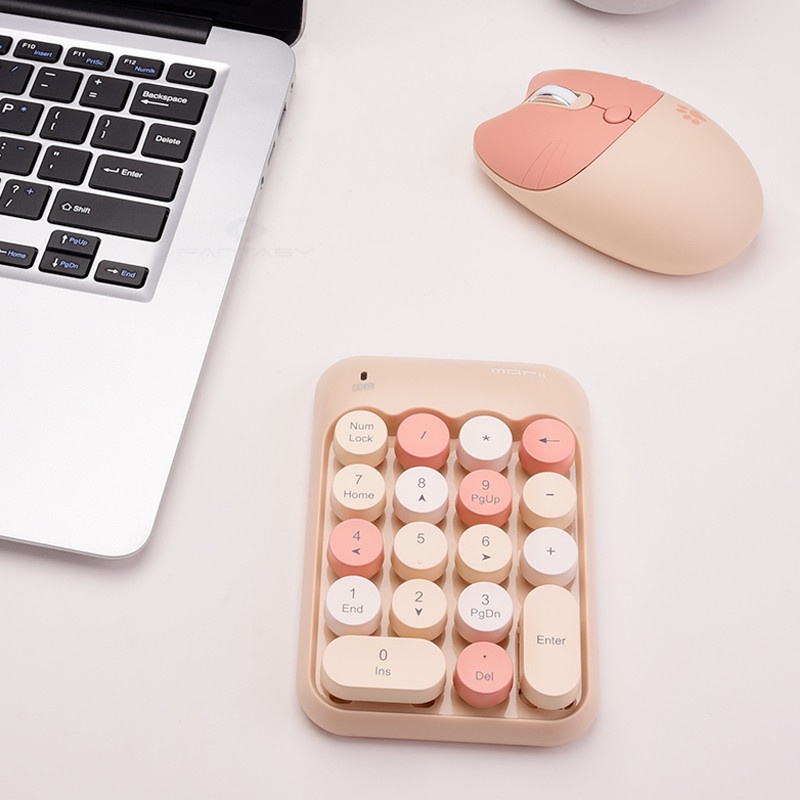 MOFii X910 2.4G Wireless Numeric Keyboard Mixed Color Digital Keypad ...