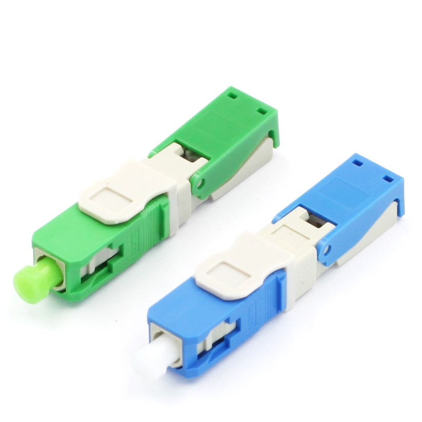 SC UPC Fiber Optic Fast Connector Single Mode 9/125 fiber Embedded SC APC Fast Connectors ...