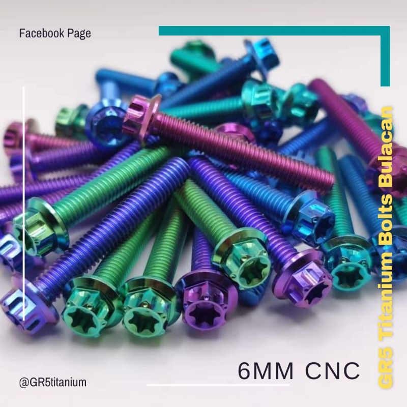GR5 TITANIUM BOLTS 6MM THREAD PER PIECE | Shopee Philippines