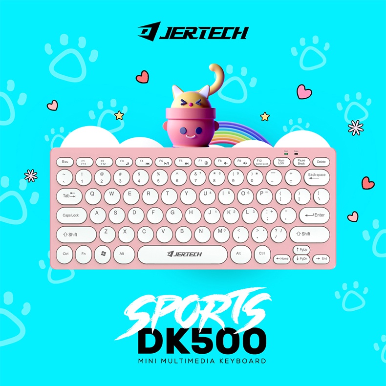 DK500 Computer keyboard USB cable ultra-thin punk mute Wired USB ...