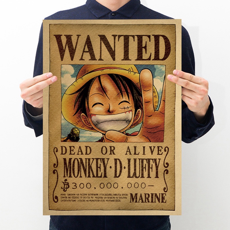 One Piece Wanted Poster 24pcs Set Anime Peripheral Home Wall Decoration ...