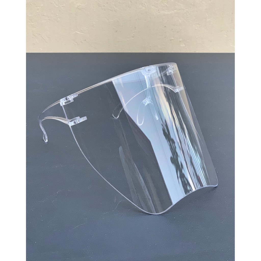 Hard Full Face Shield Washable Reusable Oversized Polycarbonate ...
