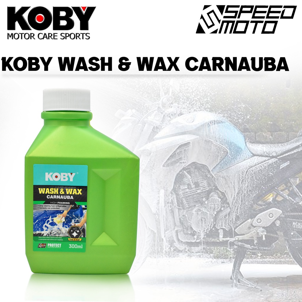 KOBY WATERLESS WASH AND WAX CARNAUBA 300ML HASSLE FREE FOR CAR AND ...