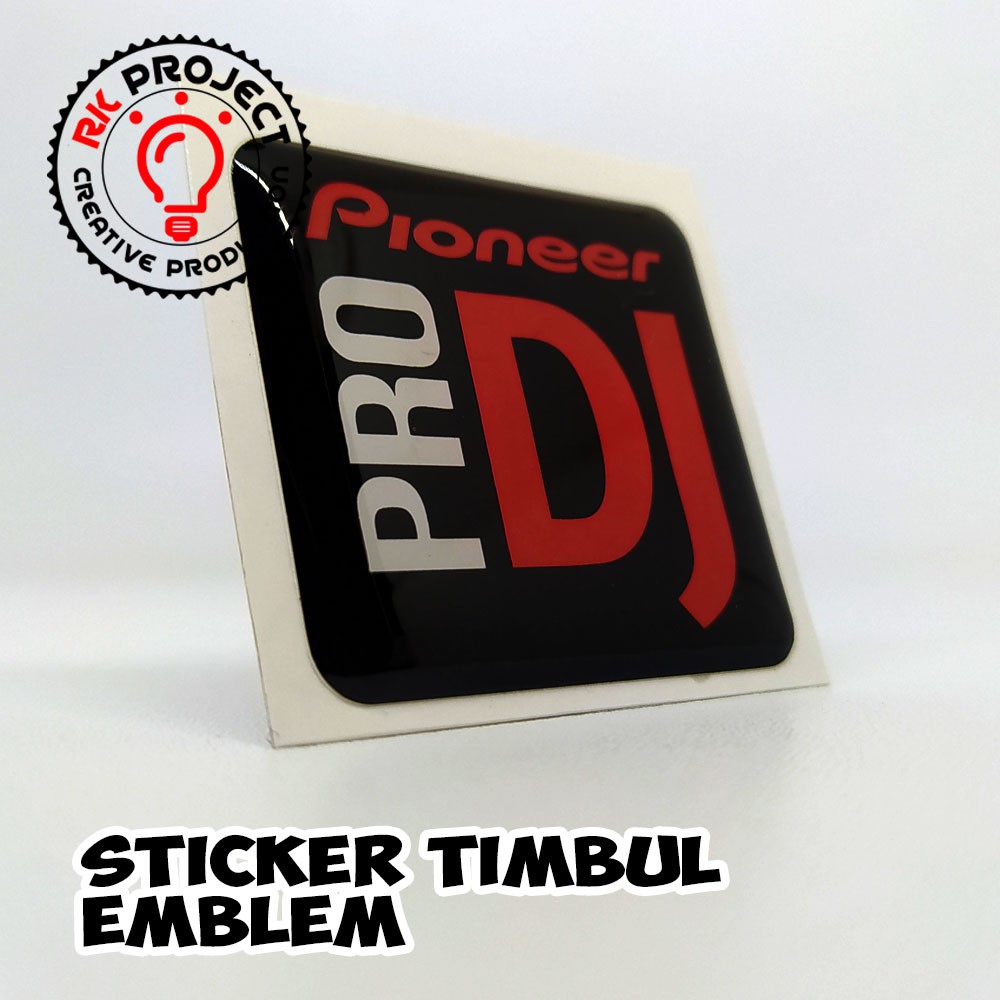 Pioneer PRO DJ Sticker Embossed Flexible Resin Emblem | Shopee Philippines