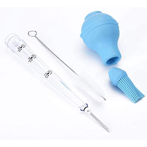 BBQ Turkey Baster With Measurement Baster Syringe with Cleaning Brush ...