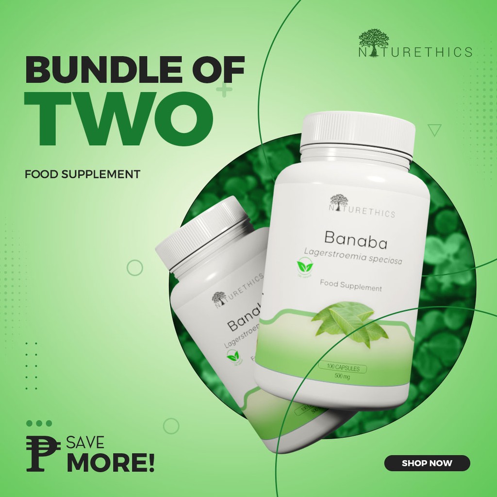 Naturethics Banaba Capsules Bundle of 2 for Kidney-Gout-UTI | Shopee ...