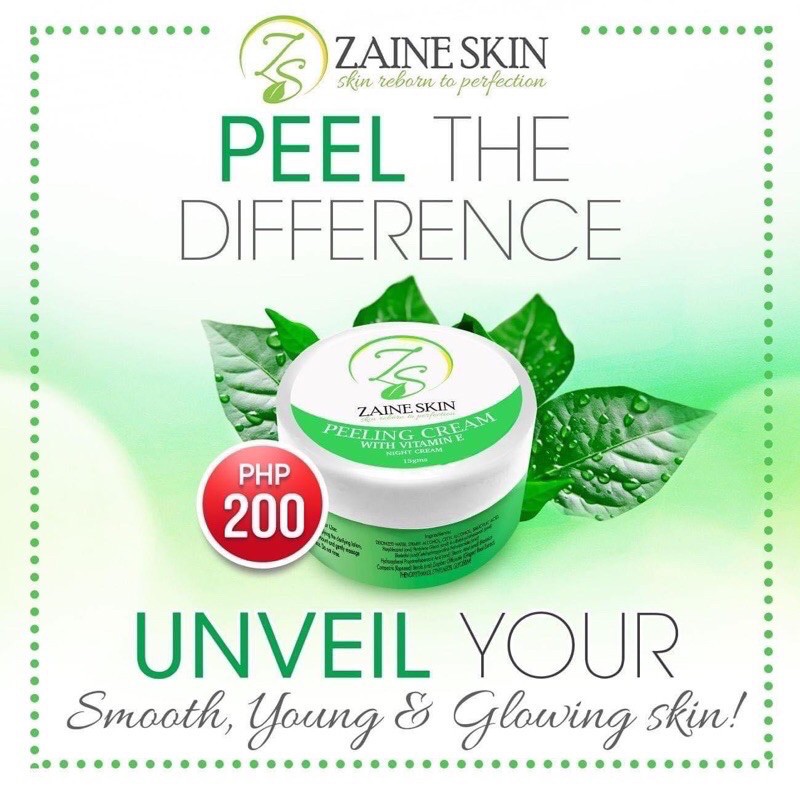 ZAINE SKIN PEELING CREAM WITH VITAMIN E 10g | Shopee Philippines