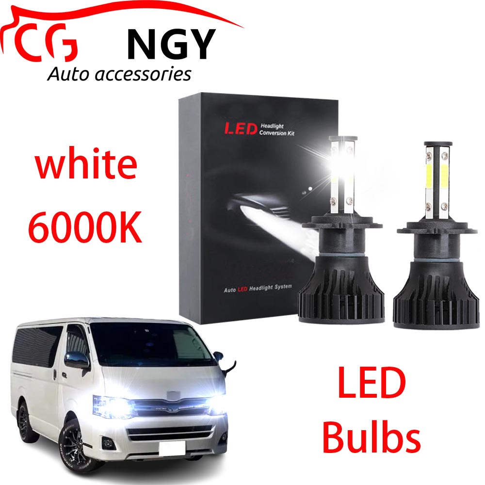 For Toyota Hiace 2007-2021 LED Headlight Bulbs 6000K White High&Low ...