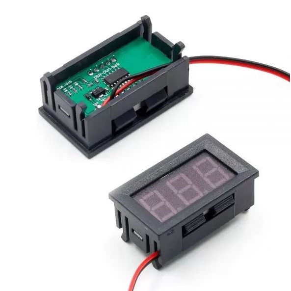 DSN-DVM-568 0.56 Inch 2-wire Voltage Meter Head LED Digital Voltmeter ...