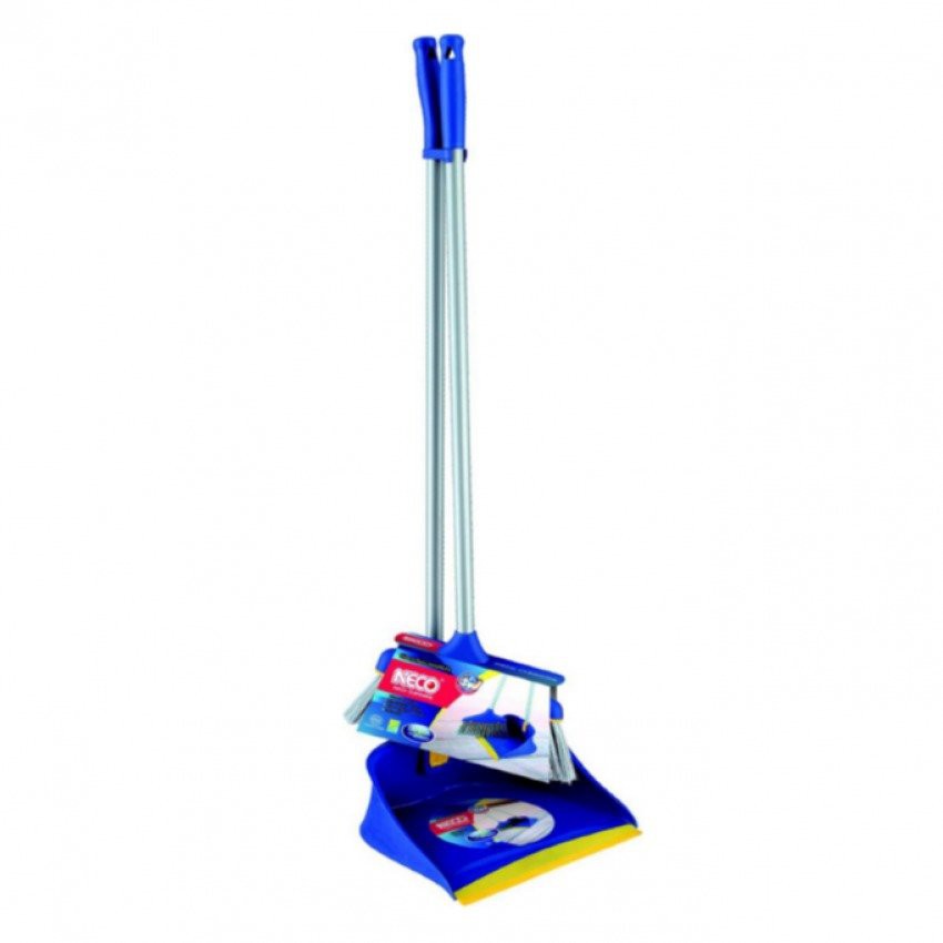 NECO CLEANING LONG HANDLE DUST PAN AND BRUSH 30-1045-14 (BLUE) | Shopee ...