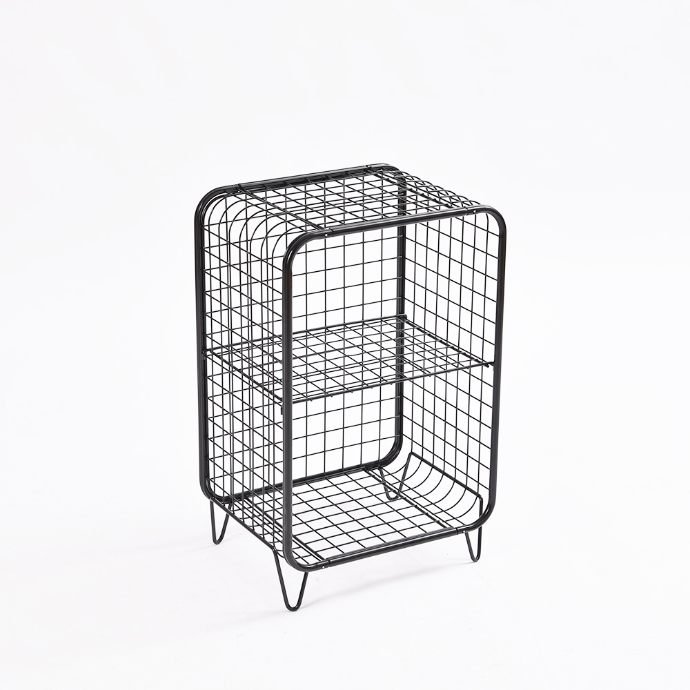 Bookshelf Organizer Multifunctional Metal Storage Shelf Display Bedroom ...
